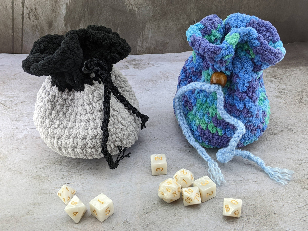 Handmade Crochet Dice Bags