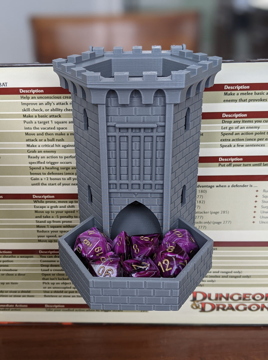 DM Screen Dice Tower & Storage: STL Download for 3D Printing