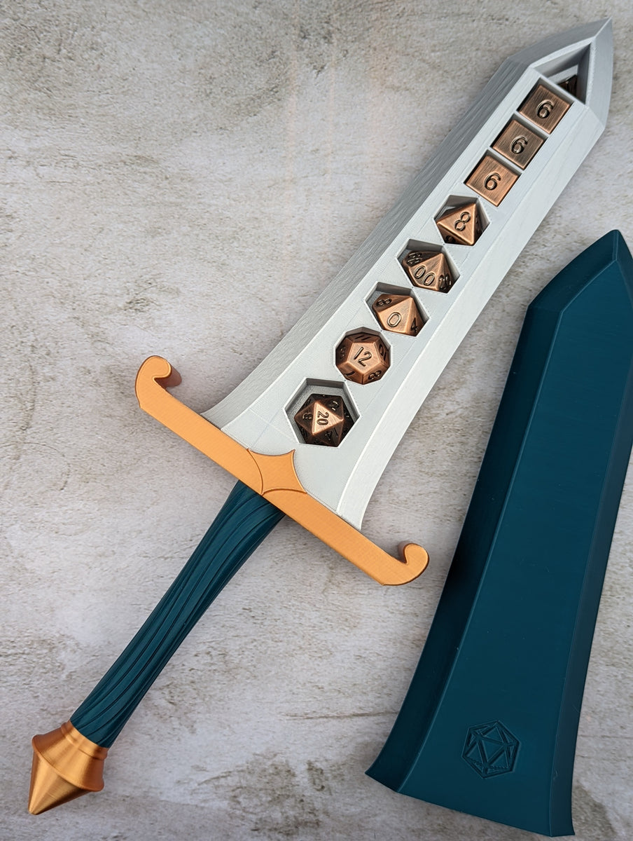 The Dice Sword: STL Download for 3D Printing