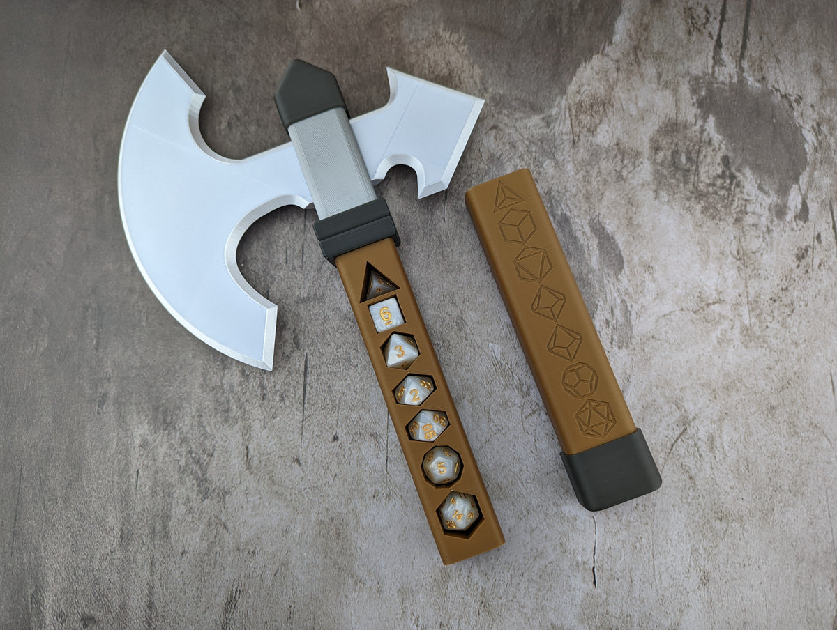 The Dice Axe: custom-made, high quality TTRPG dice boxes